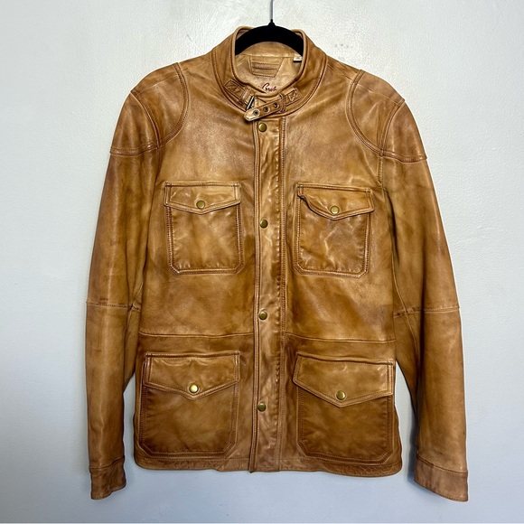 Robert Graham | Jackets & Coats | Robert Graham Brown Leather Jacket ...